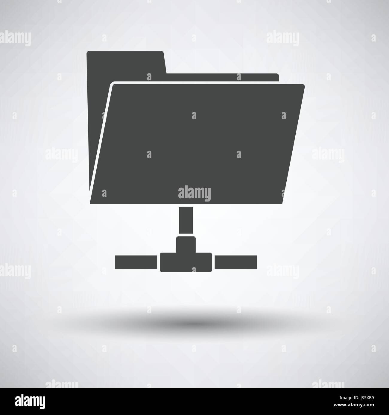 Folder icon on desktop Stock Vector Images - Alamy