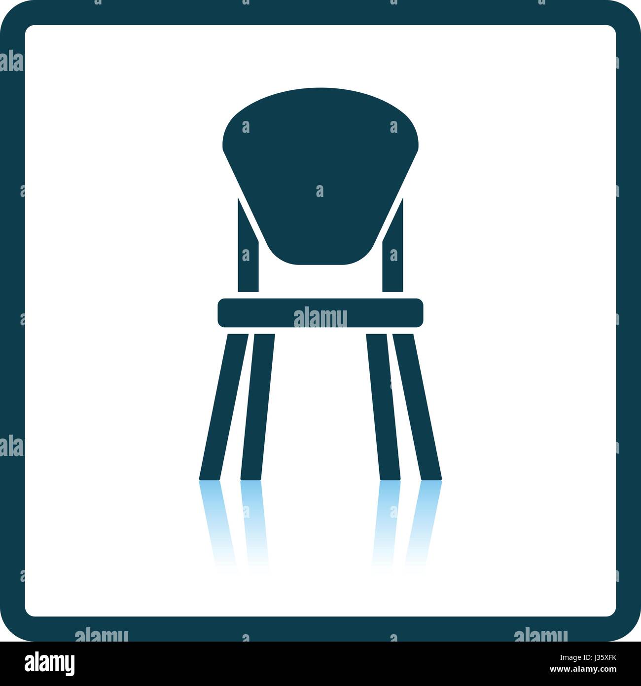 Child chair icon. Shadow reflection design. Vector illustration Stock ...