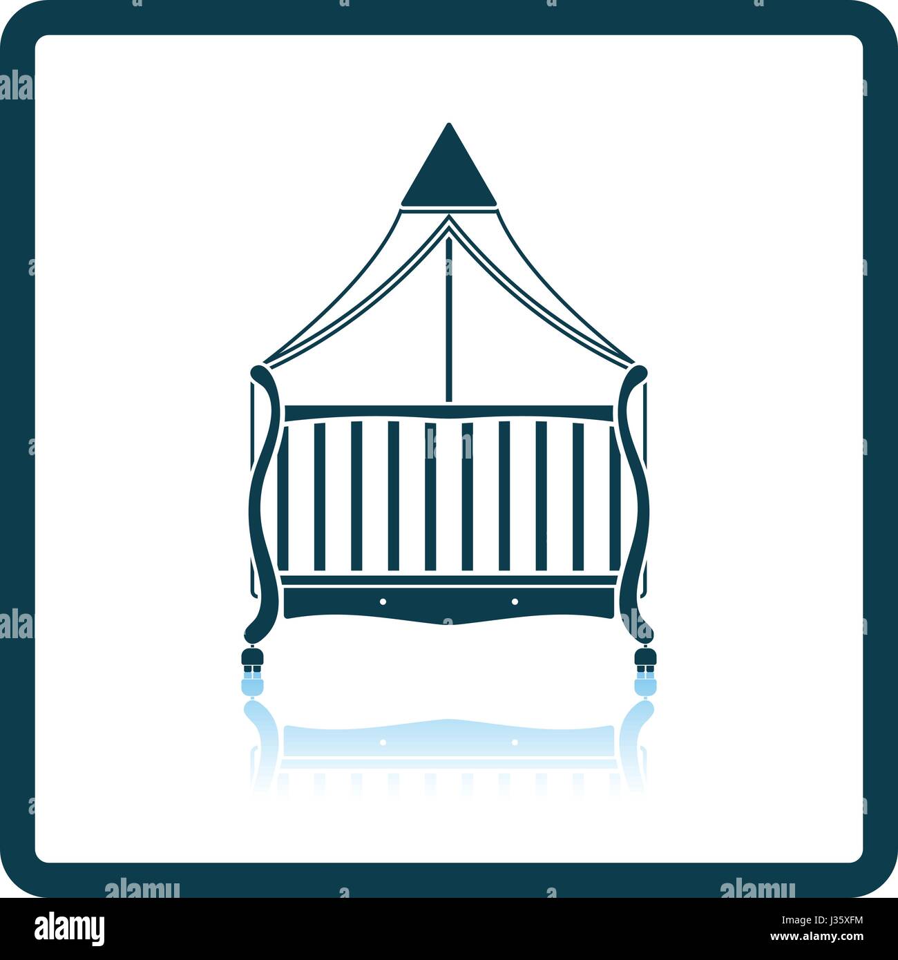 Empty crib shadow Stock Vector Images - Alamy