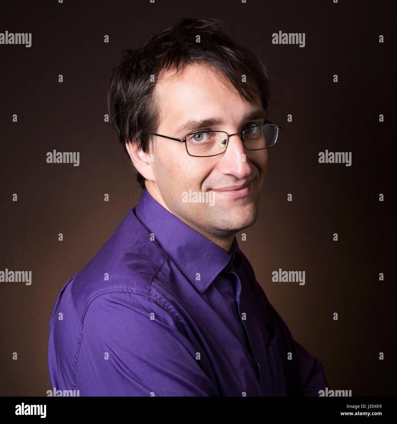 Portrait of Josef Schovanec (philosopher) 26/03/2017 ©Philippe MATSAS ...