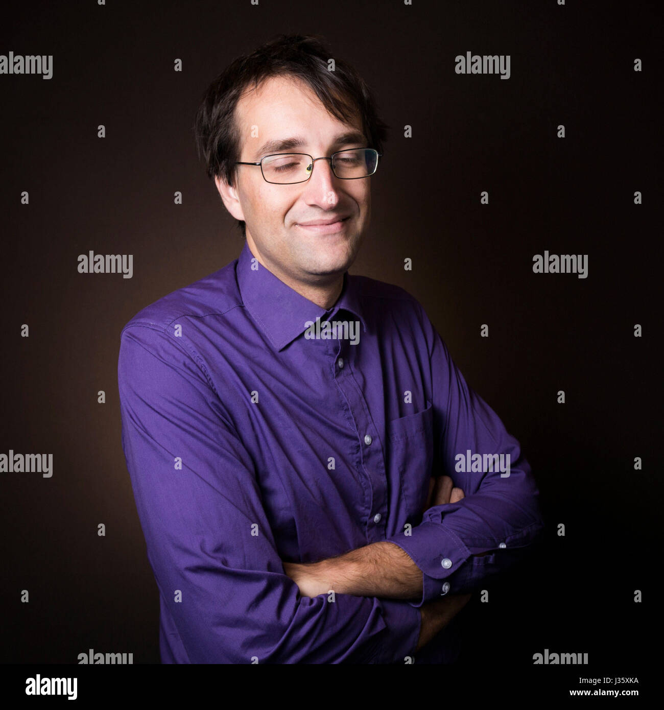 Portrait of Josef Schovanec (philosopher) 26/03/2017 ©Philippe MATSAS ...