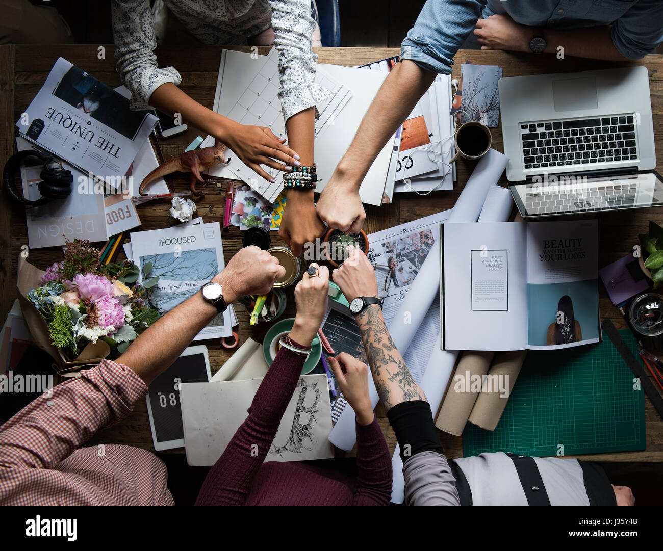 Business Colleagues Together Teamwork Working Office Stock Photo - Alamy