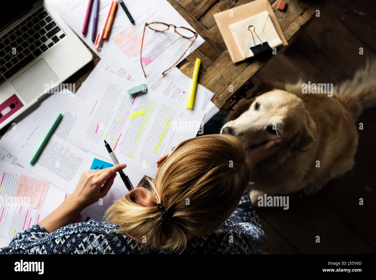 College People Study Learning Reading Lecture Notes Stock Photo - Alamy