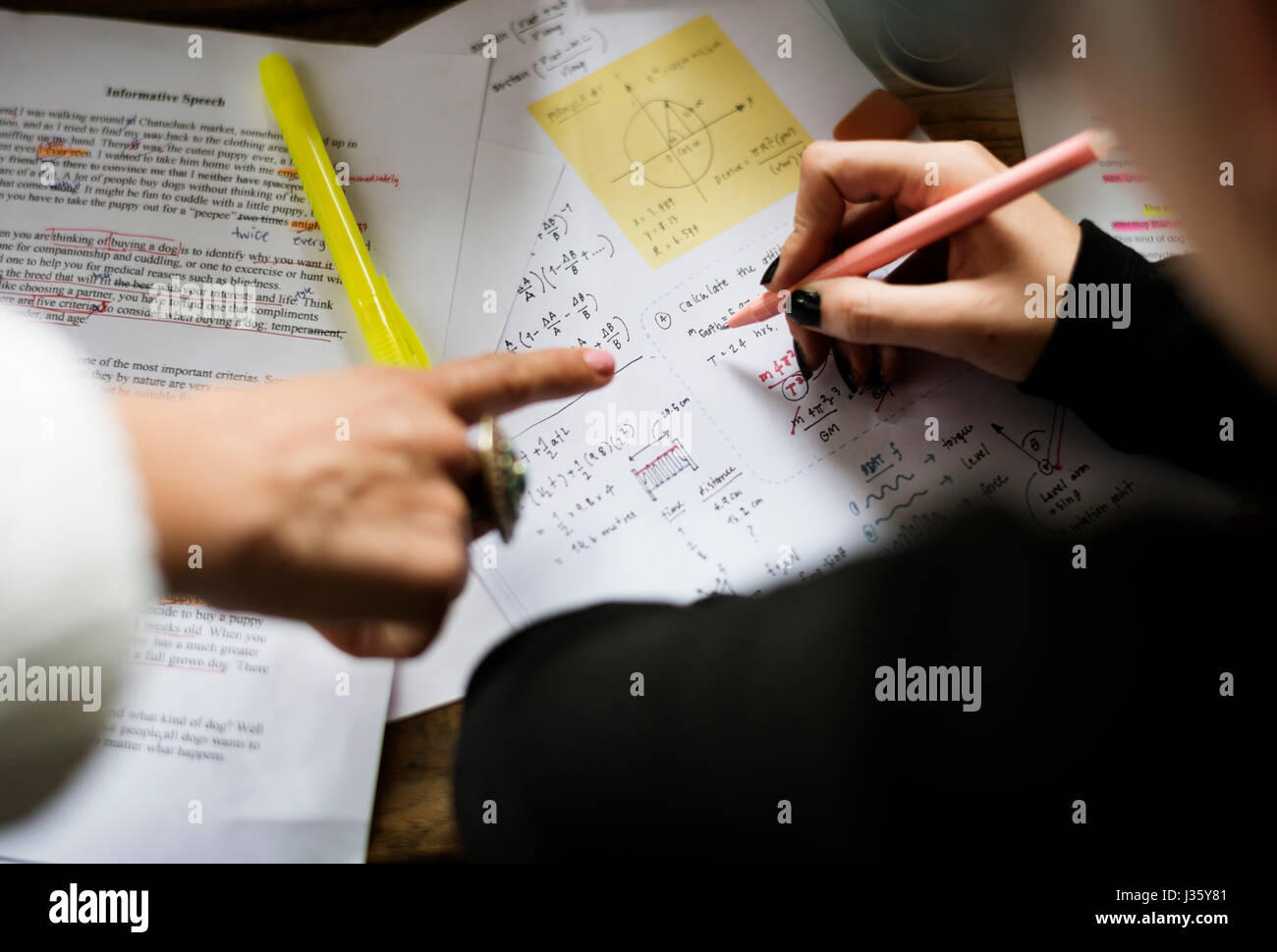 Math physics lecture hi-res stock photography and images - Alamy