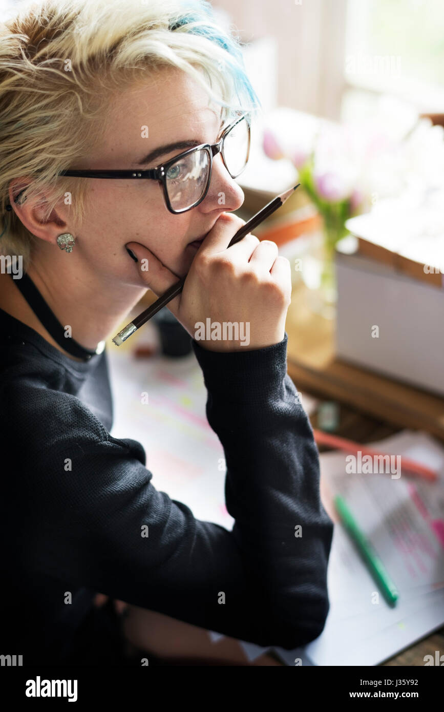 Thoughful person hi-res stock photography and images - Alamy