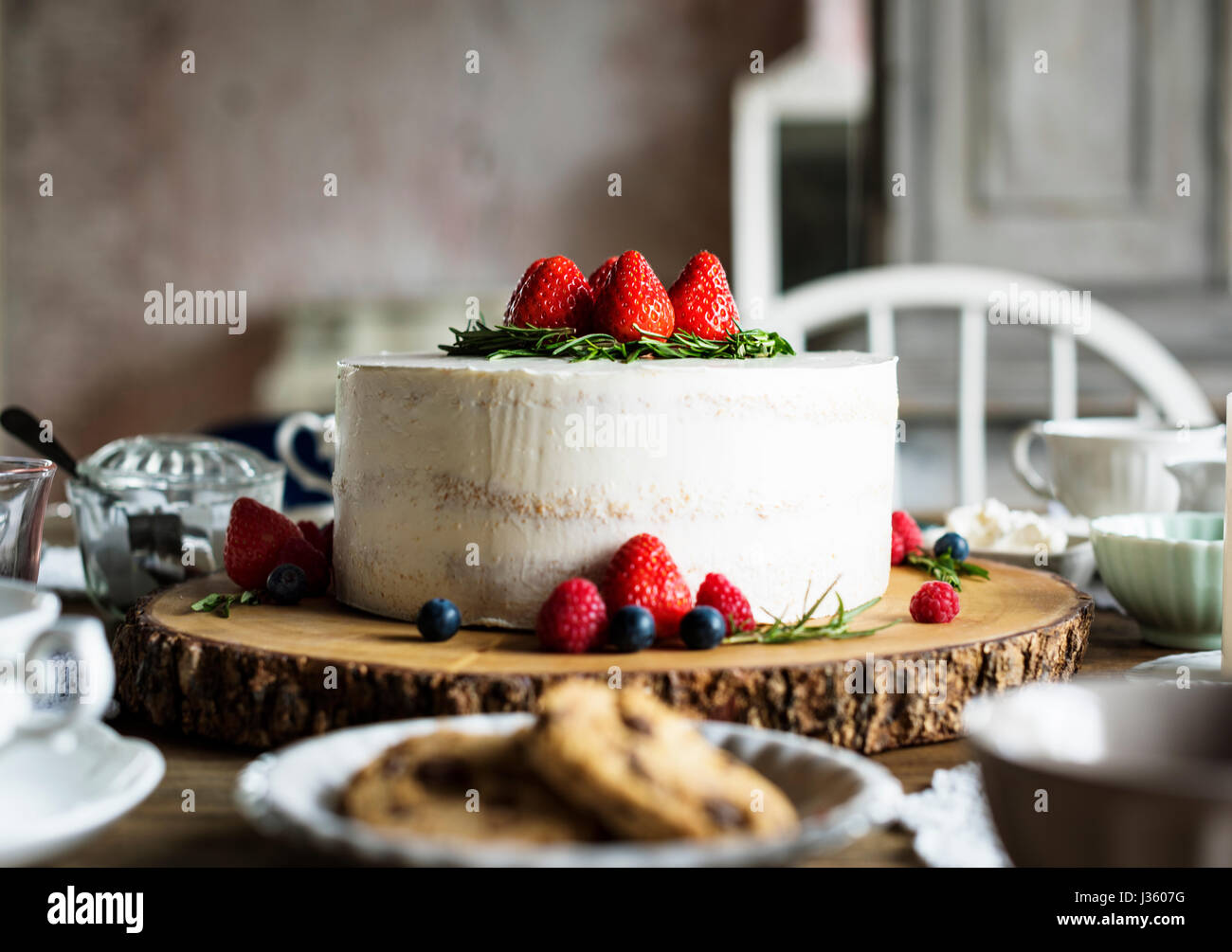 Cakes Delicious Dessert Bakery Event Party Reception Stock Photo - Alamy