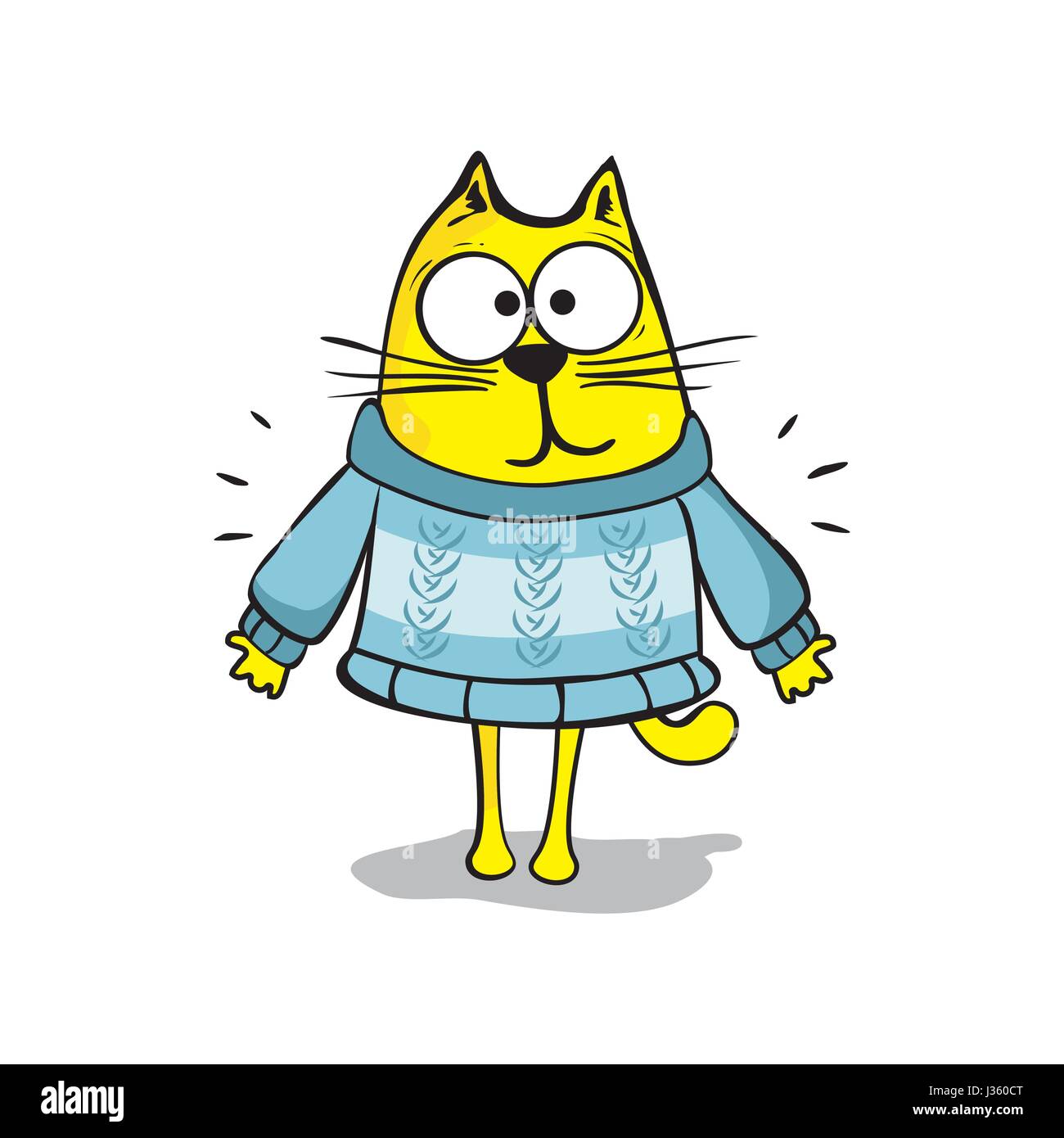 Cat in funny cartoon Cut Out Stock Images & Pictures - Alamy