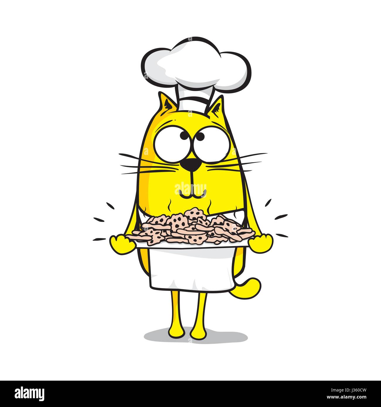 Cat with cookies Stock Vector Image & Art - Alamy
