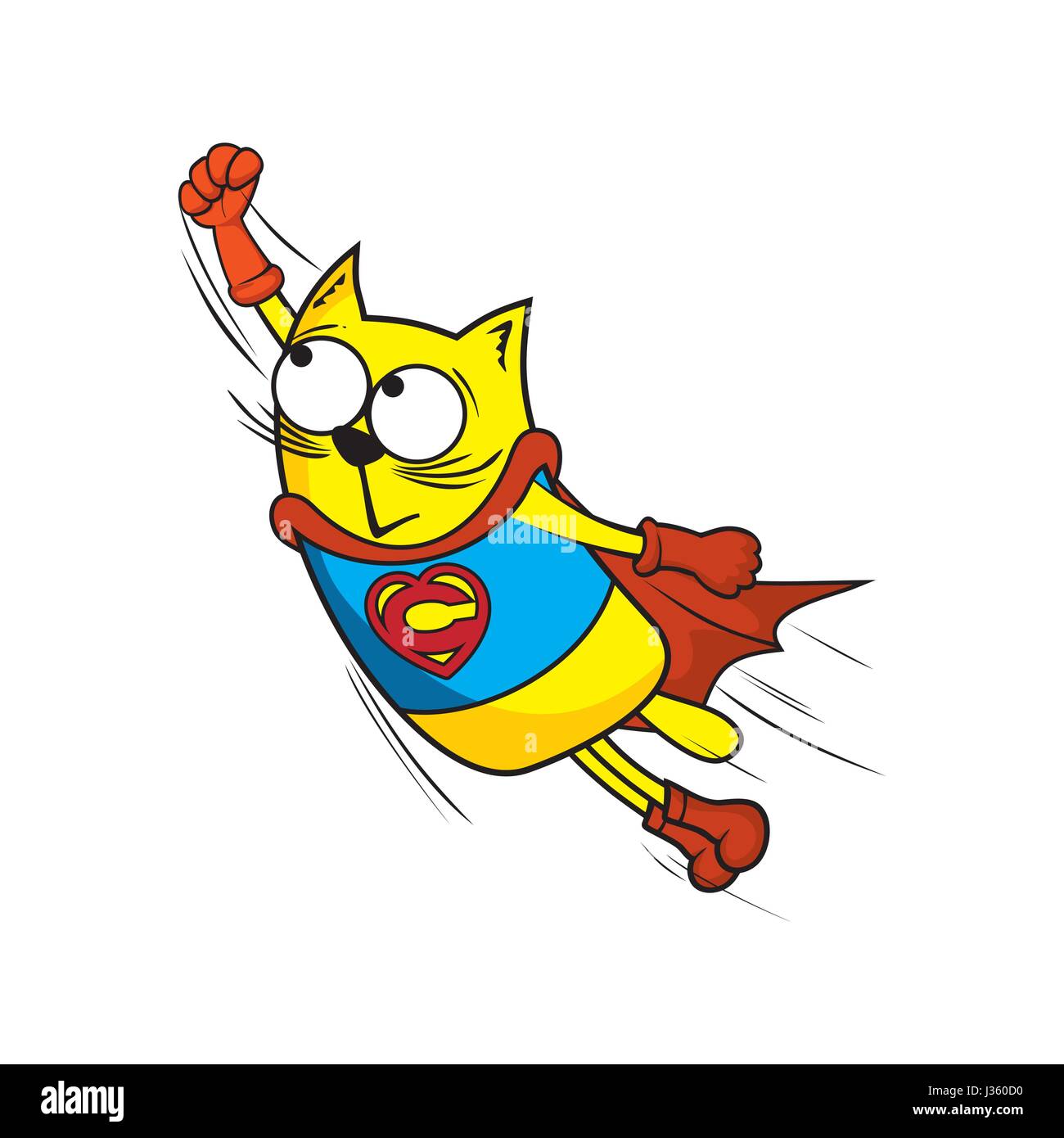 Super cat Stock Vector Art & Illustration, Vector Image: 139658988 - Alamy