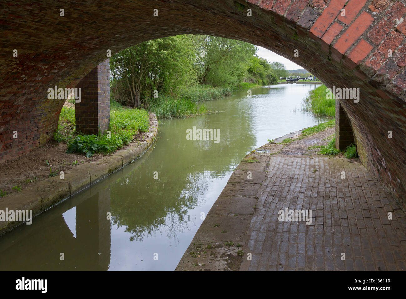 Grand Union Canal, Northampton Arm Lock Flight, 17 locks in total Stock ...