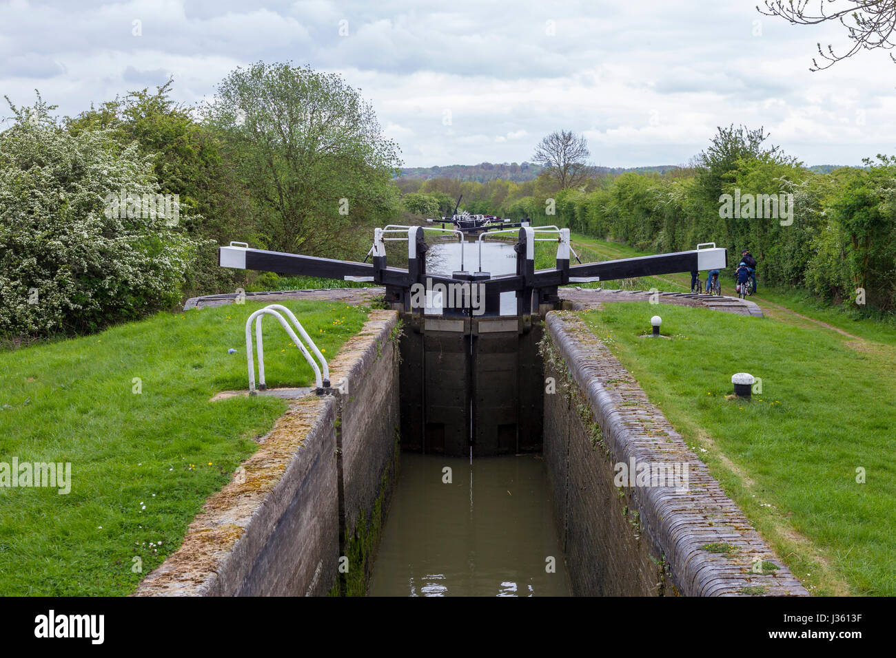 Grand Union Canal, Northampton Arm Lock Flight, 17 locks in total Stock ...