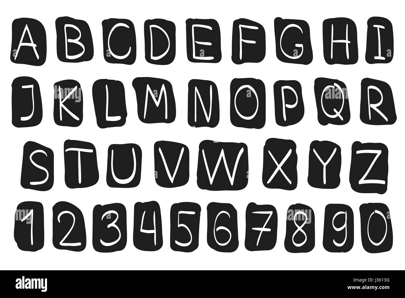 Hand drawn font hi-res stock photography and images - Alamy