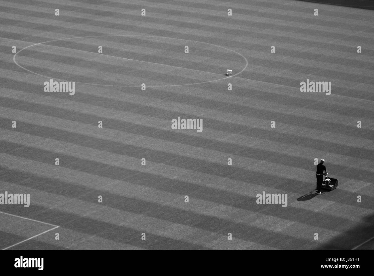 Park soccer pitch Black and White Stock Photos & Images - Alamy