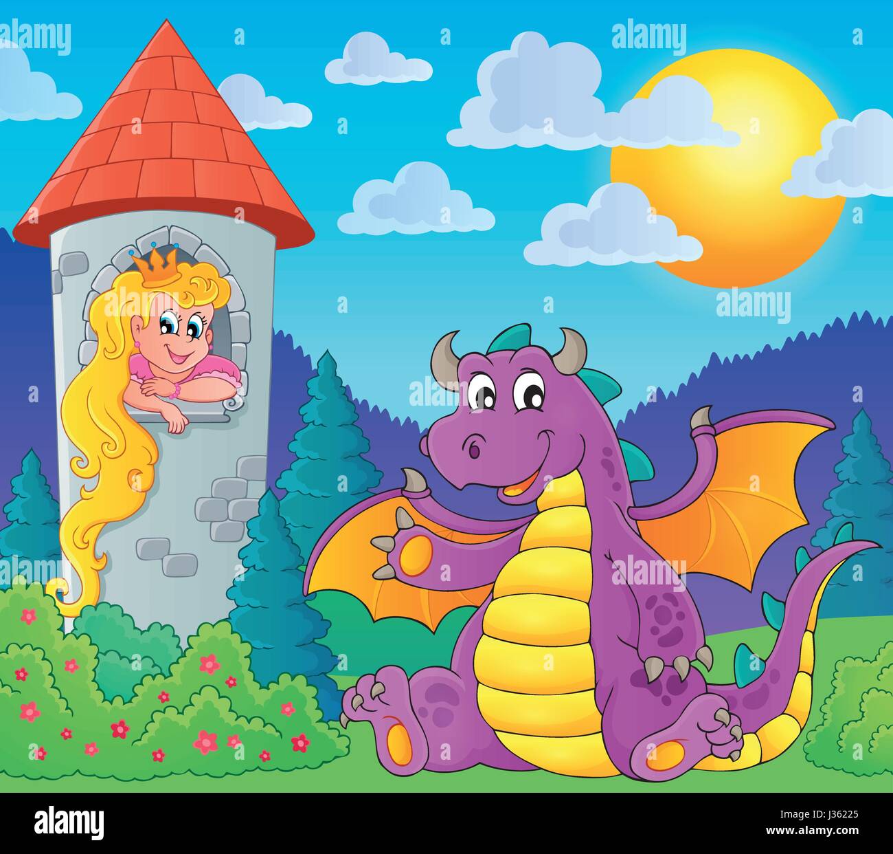 Fairy tale theme image 6 - eps10 vector illustration Stock Vector Image ...
