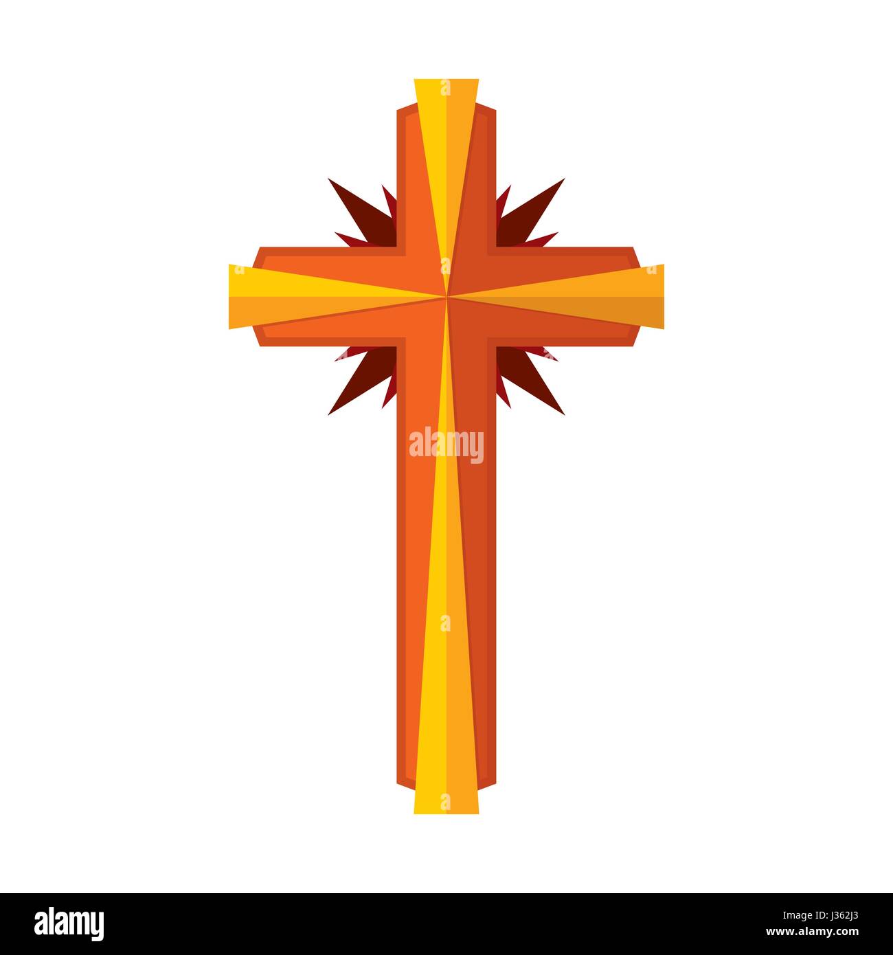 Christian symbol. Cross of the Lord and Savior Jesus Christ Stock ...