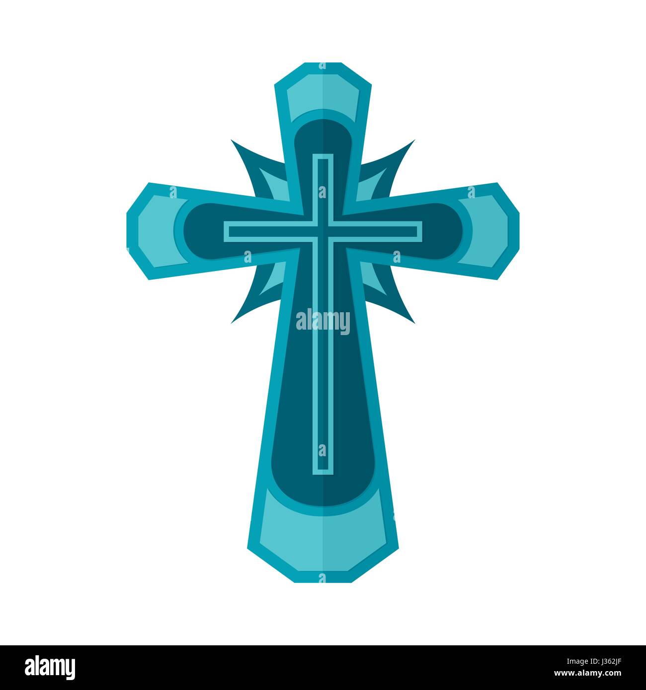 Christian symbol. Cross of the Lord and Savior Jesus Christ Stock ...