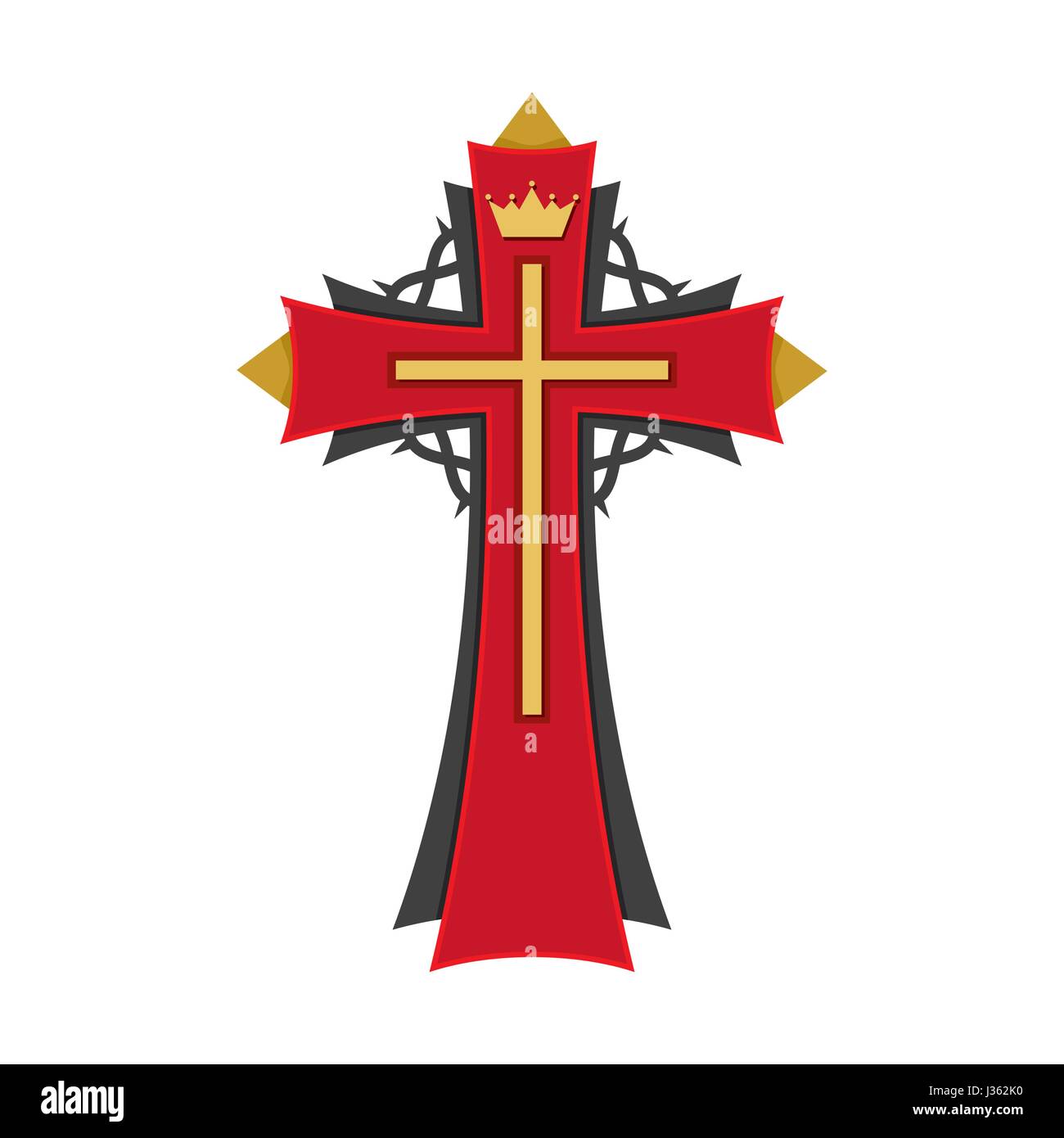 Christian symbol. Cross of the Lord and Savior Jesus Christ Stock ...