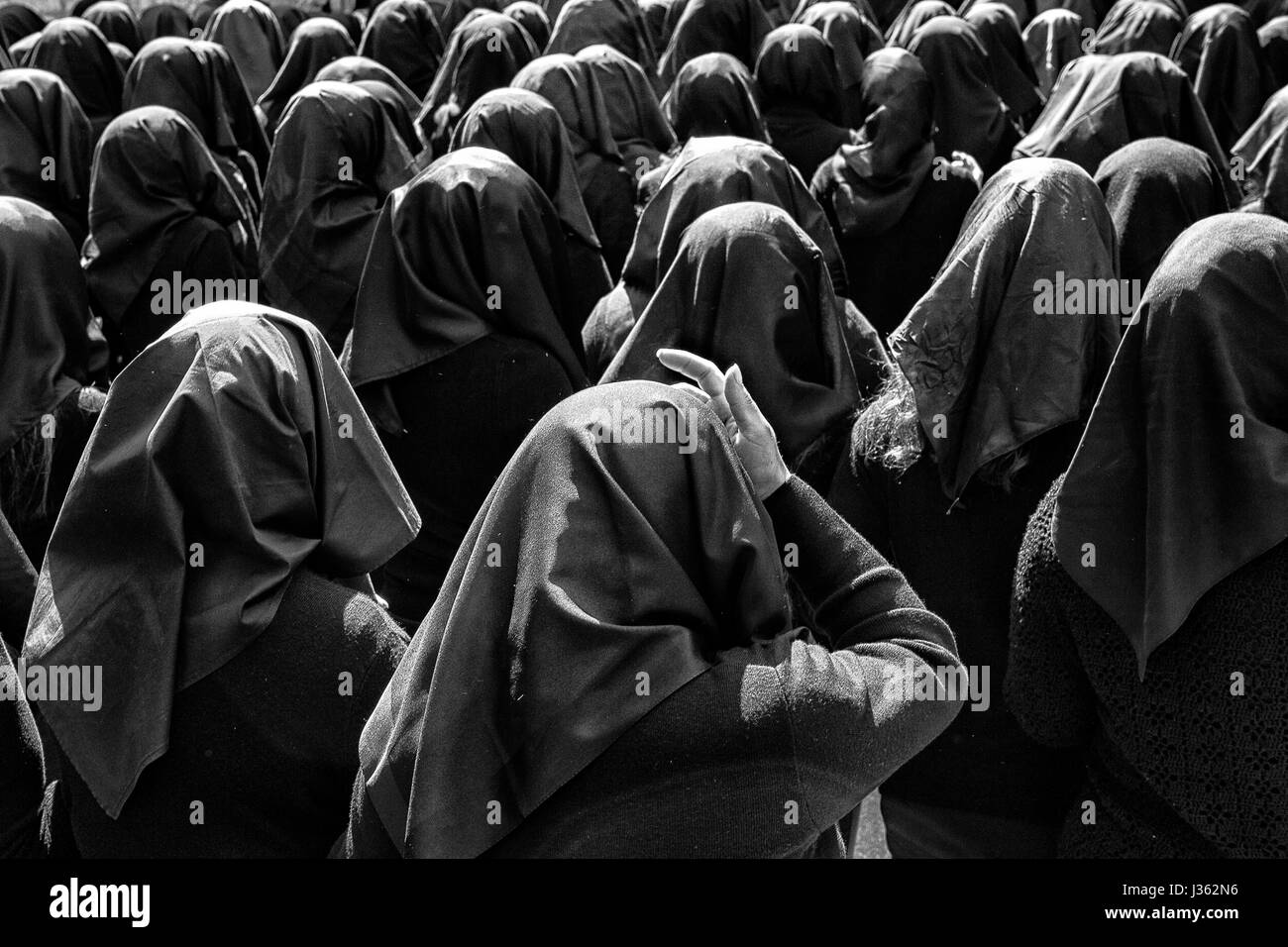 The madonna of the veil Black and White Stock Photos & Images - Alamy