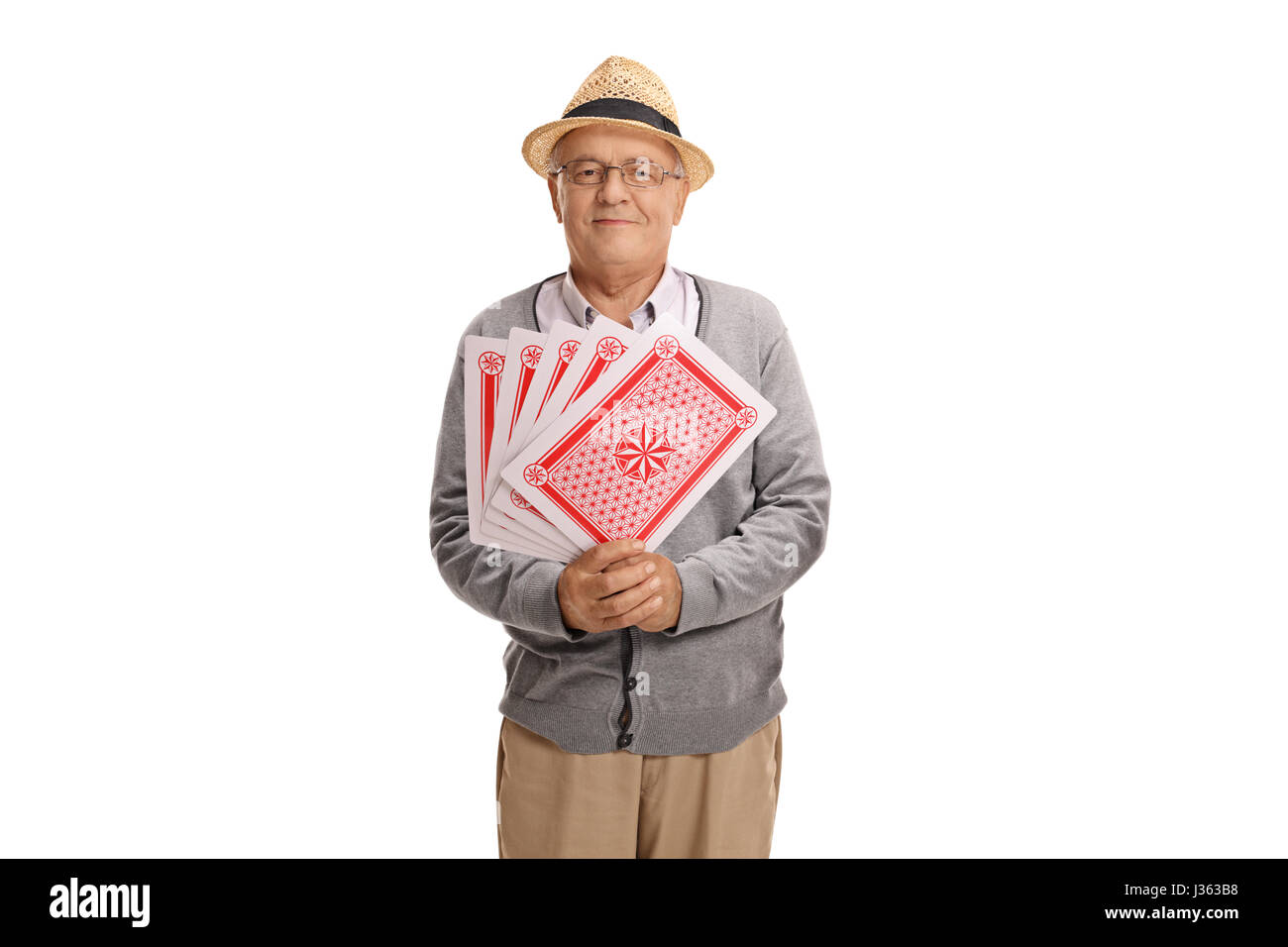 Looking at cards hold cards High Resolution Stock Photography and ...