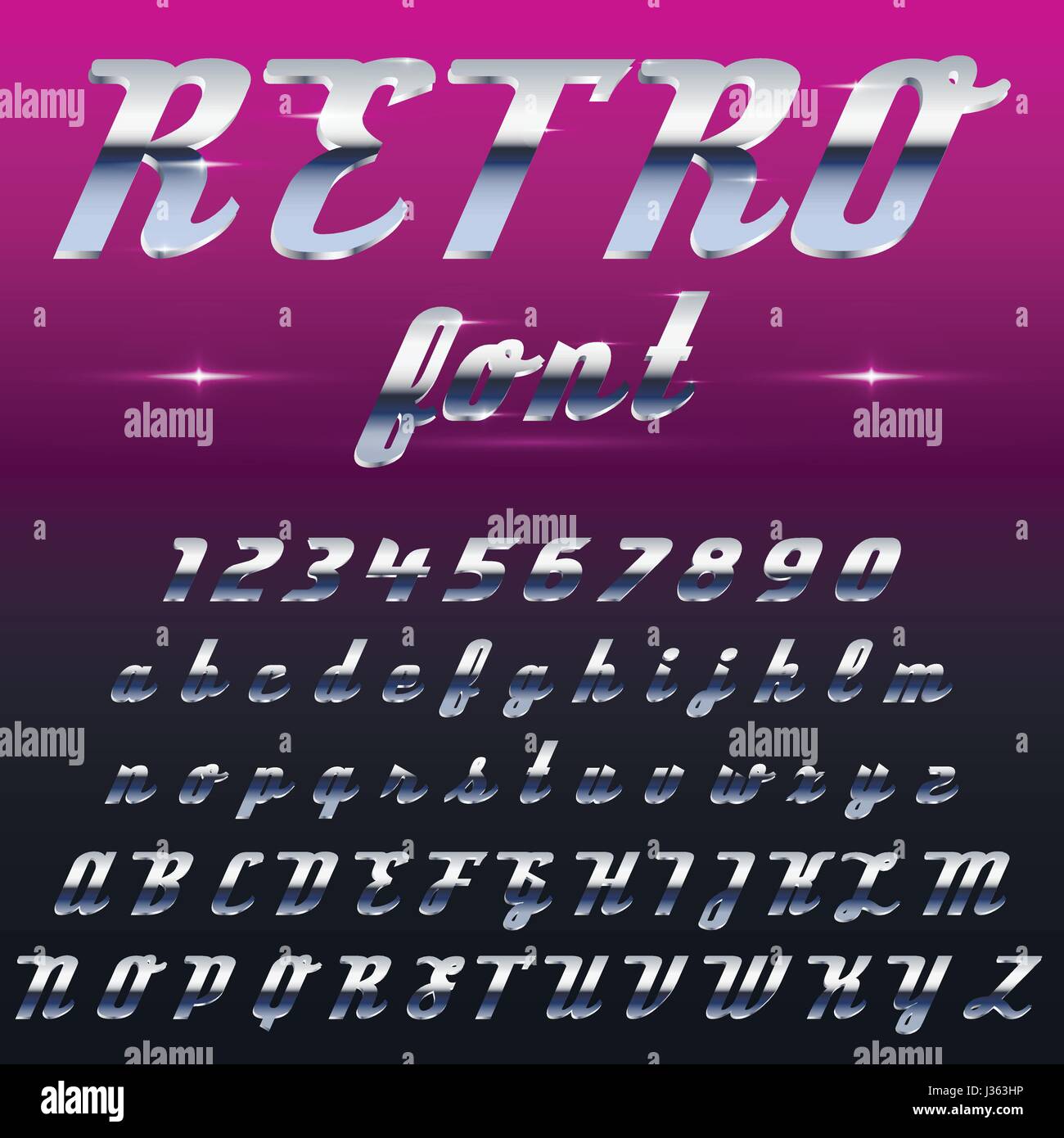 Vintage font hi-res stock photography and images - Alamy