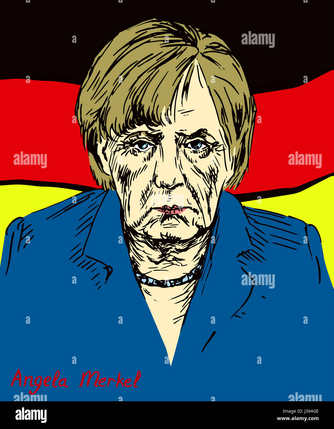 Angela Dorothea Merkel Chancellor of Germany, Leader of the Christian ...