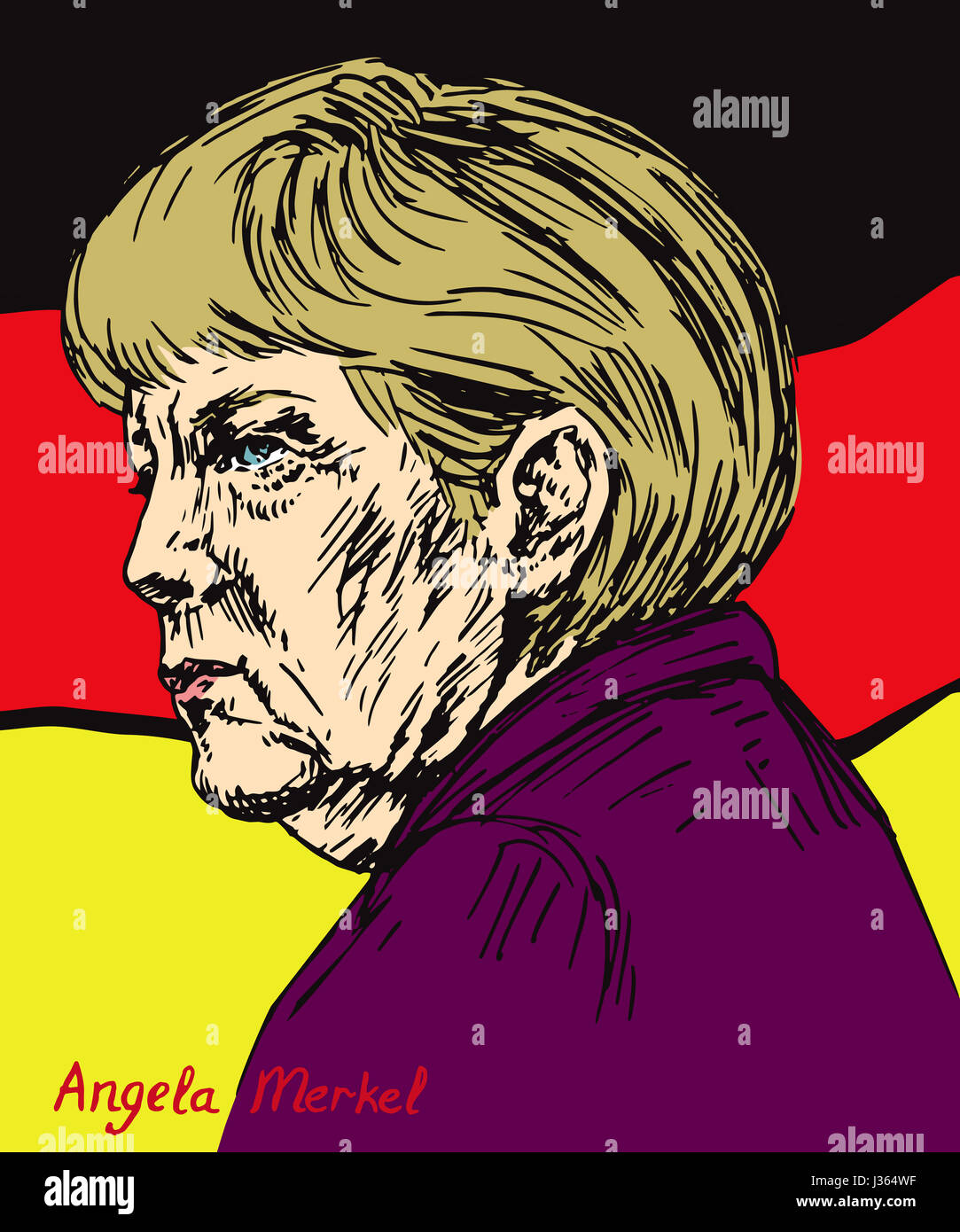 Angela Dorothea Merkel Chancellor of Germany, Leader of the Christian ...