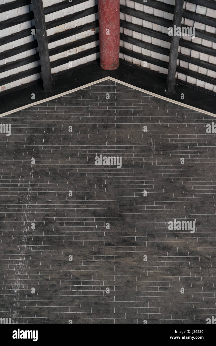 roof inside of a traditional Chinese building vertical Stock Photo - Alamy