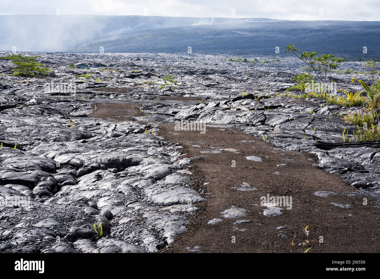 Rocky Road to the Volcano Stock Photo - Alamy