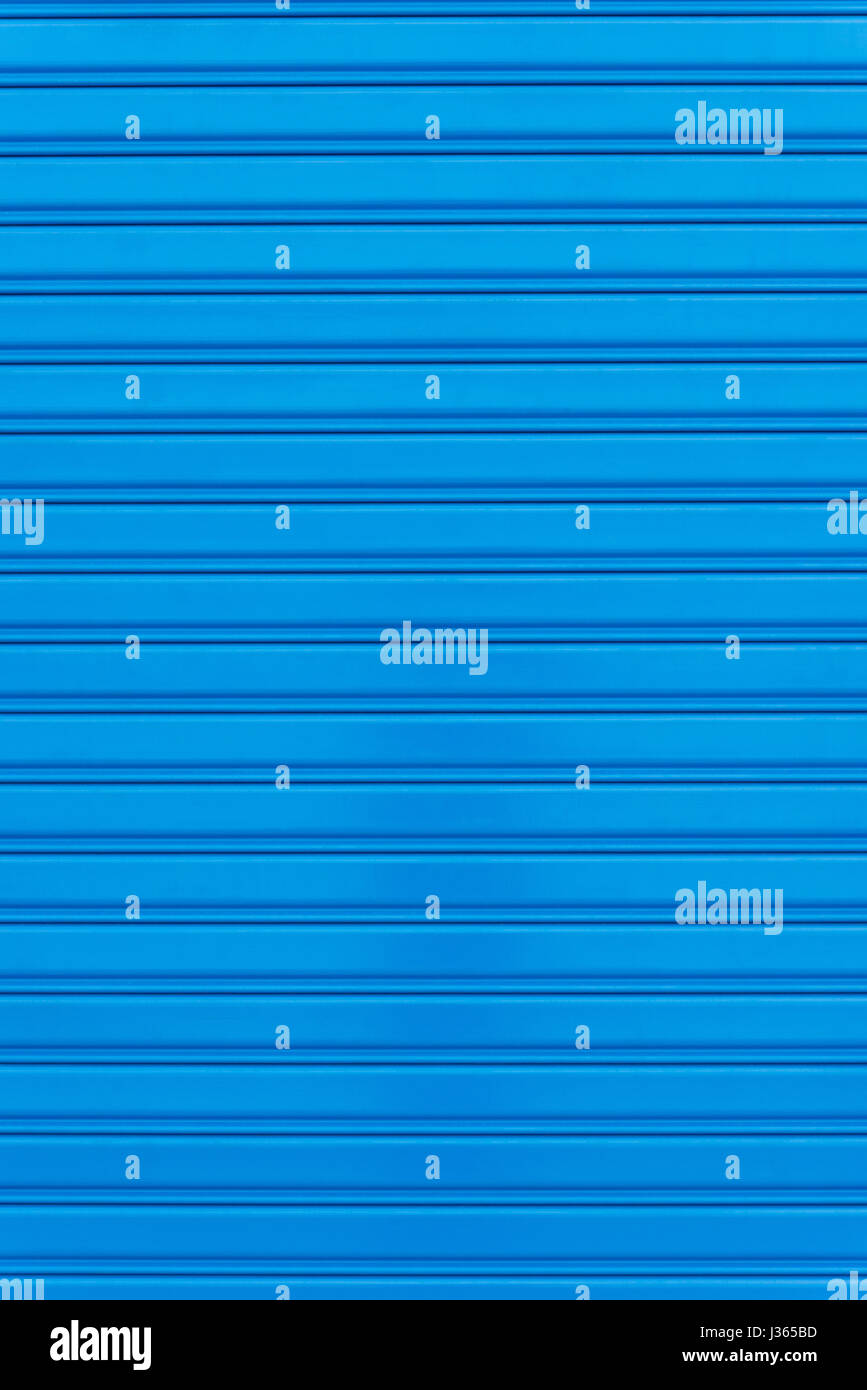 blue metal shutter door pattern Stock Photo - Alamy