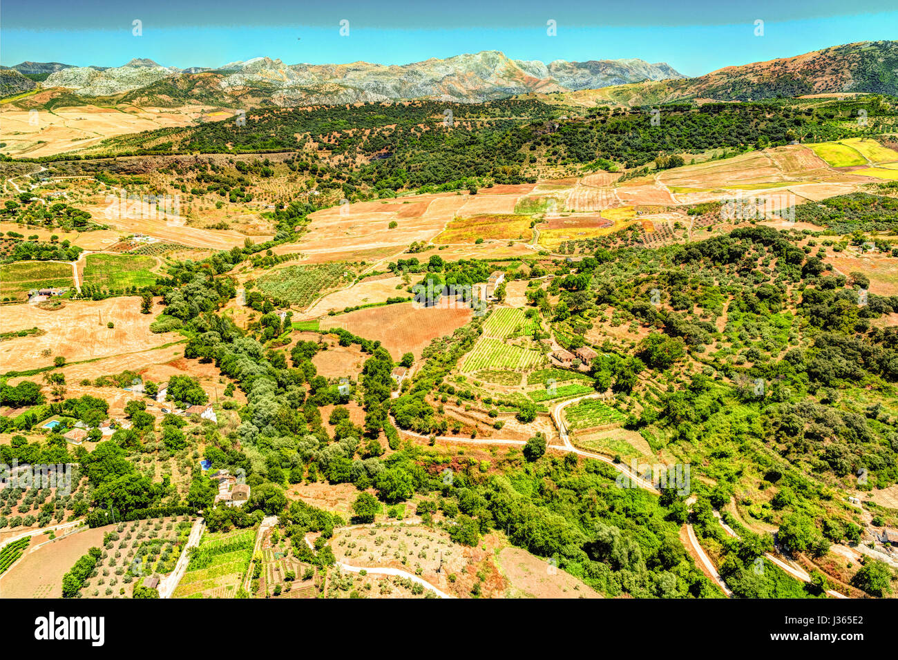 Aerial andalusia countryside road view hi-res stock photography and ...