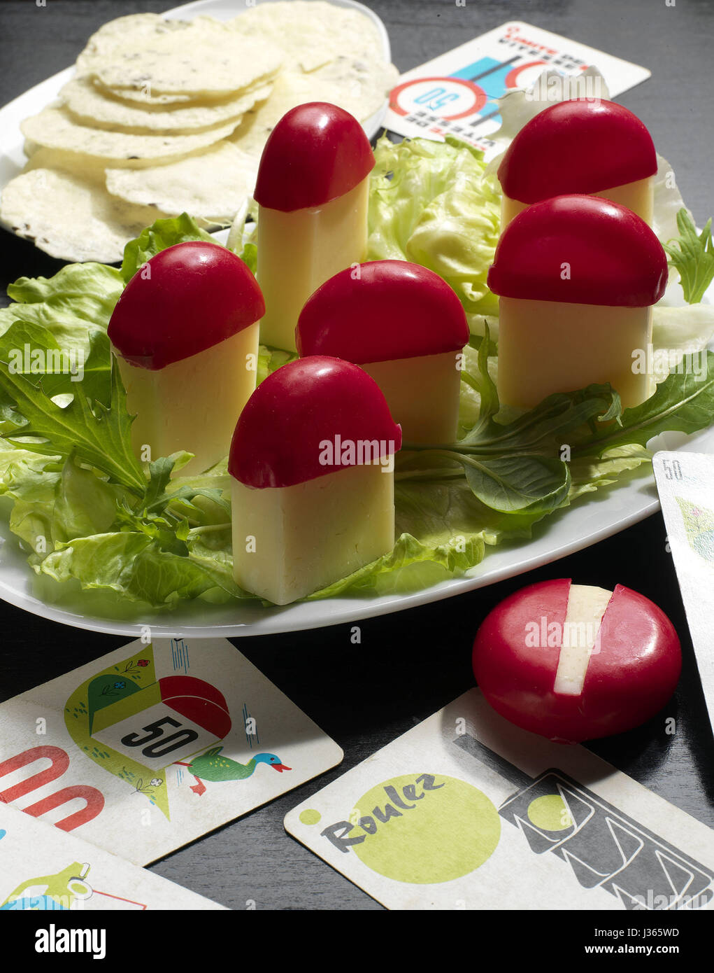 Babybel cheese in red wax hi-res stock photography and images - Alamy