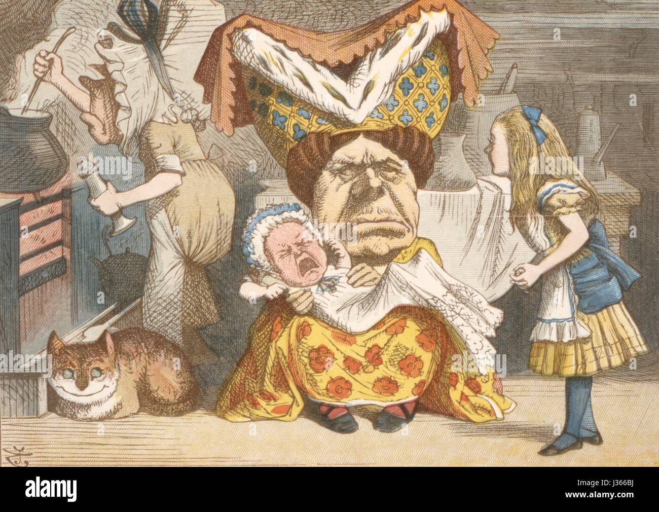 Illustration by sir john tenniel alice in wonderland hi-res stock ...