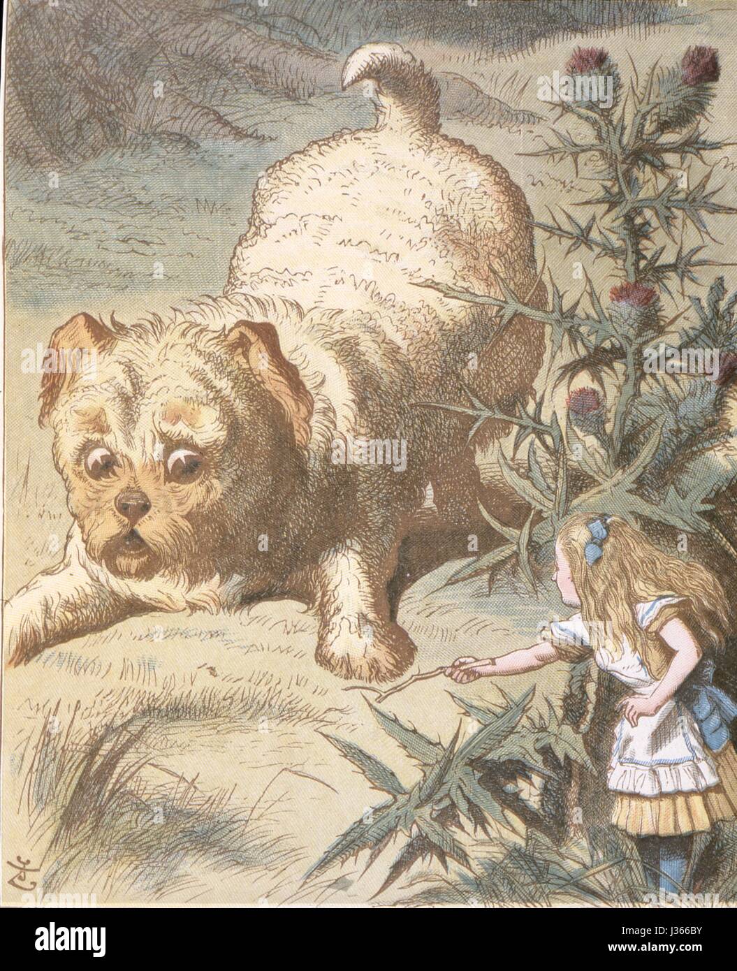 Picture of Sir John Tenniel, watercolour of Gertrude Thomson The ...