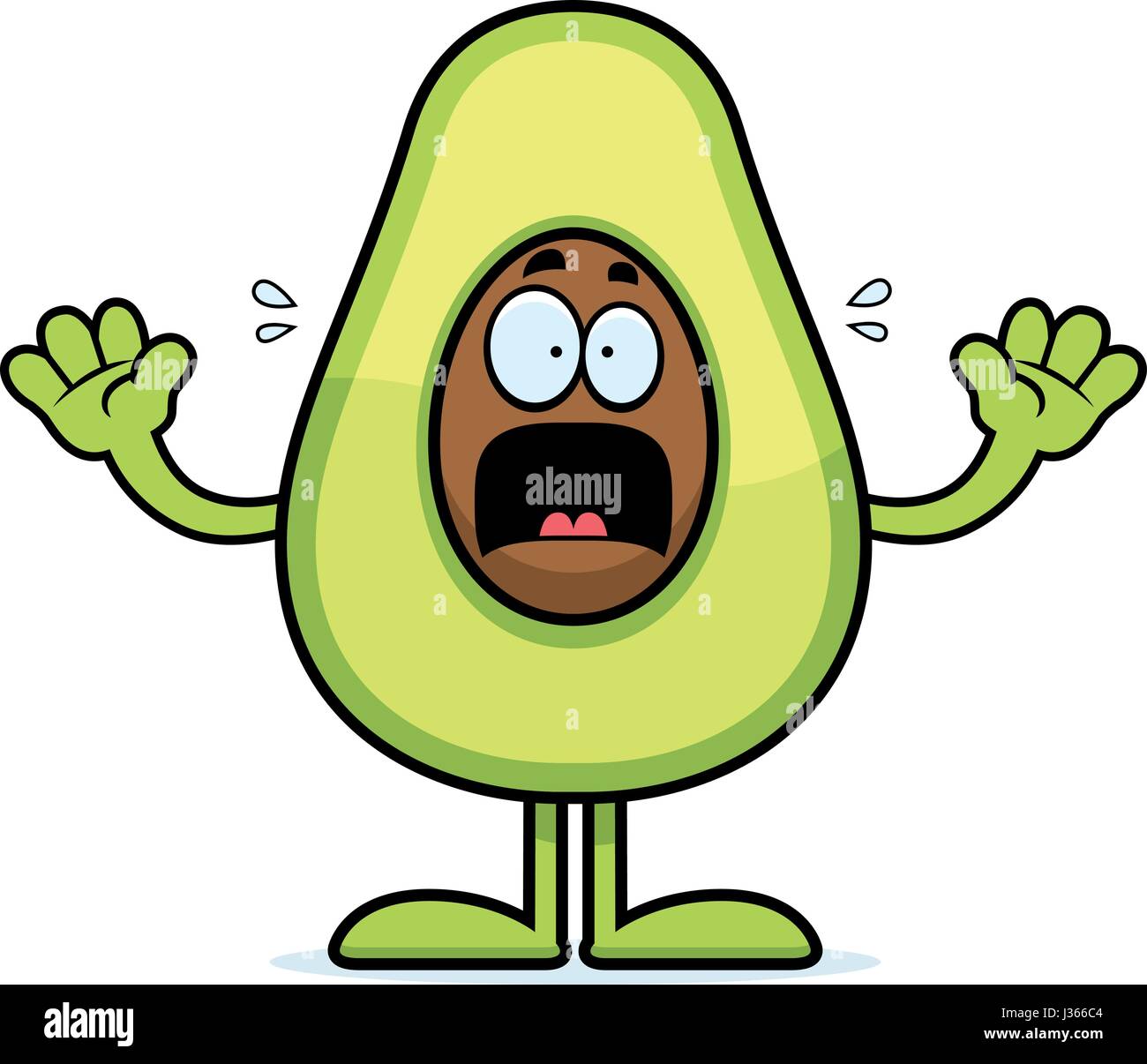 Scared Fruit Stock Vector Images - Alamy