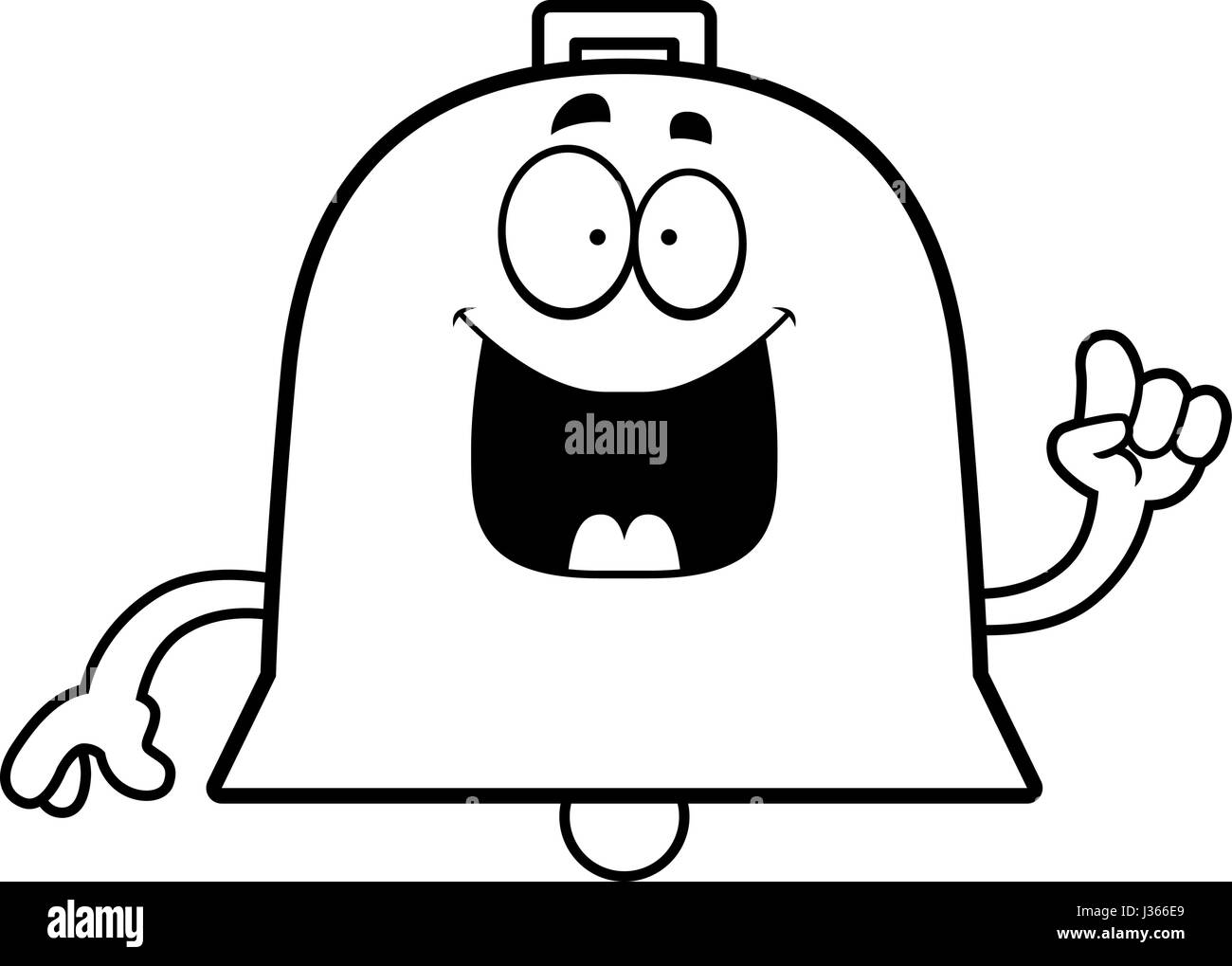 Bell cartoon Black and White Stock Photos & Images - Alamy