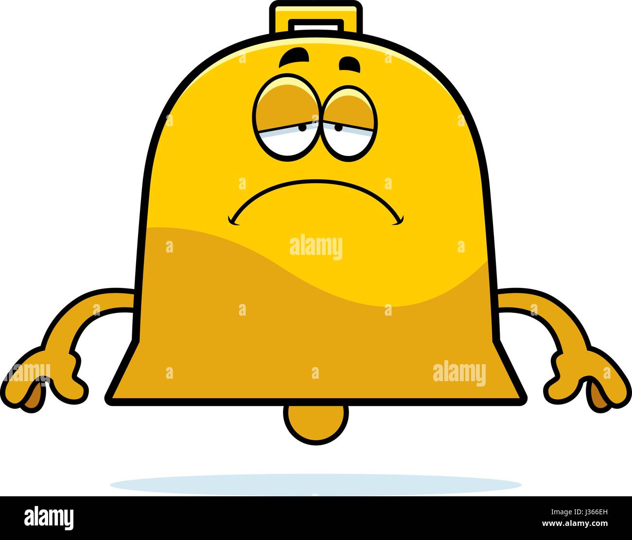 A cartoon illustration of a bell looking sad Stock Vector Image & Art ...