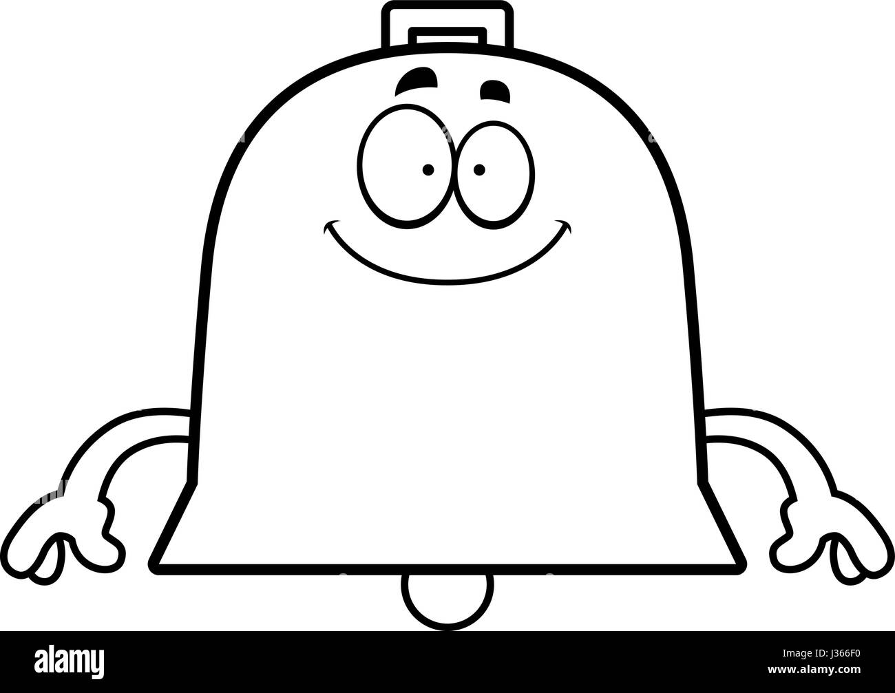 A cartoon illustration of a bell looking happy Stock Vector Image & Art ...