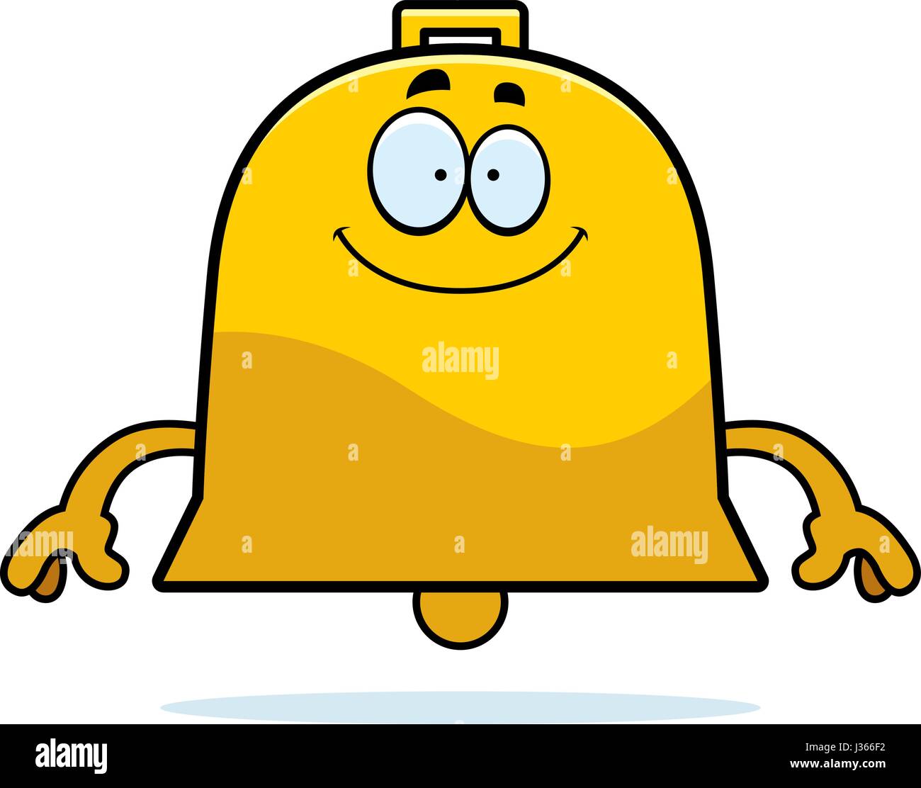 A cartoon illustration of a bell looking happy Stock Vector Image & Art ...