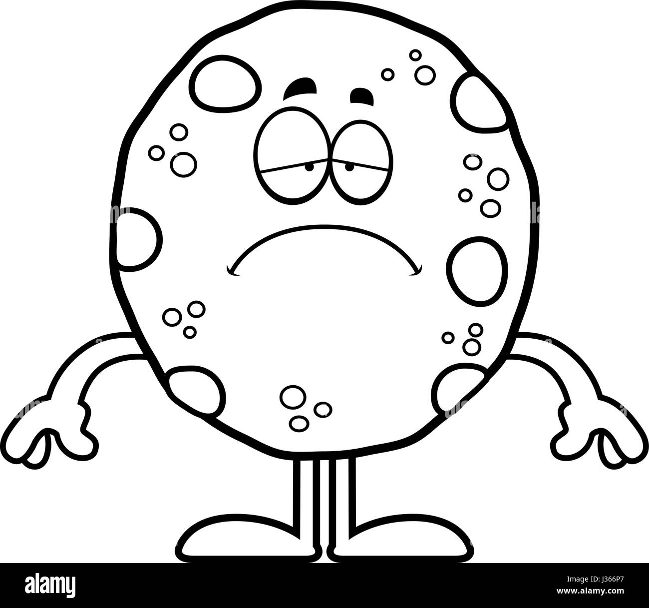 A cartoon illustration of a cookie looking sad Stock Vector Image & Art ...