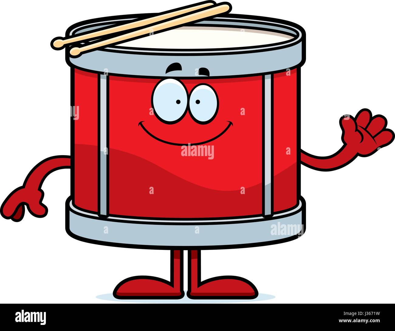 Drum clip art cartoon illustration hi-res stock photography and images ...