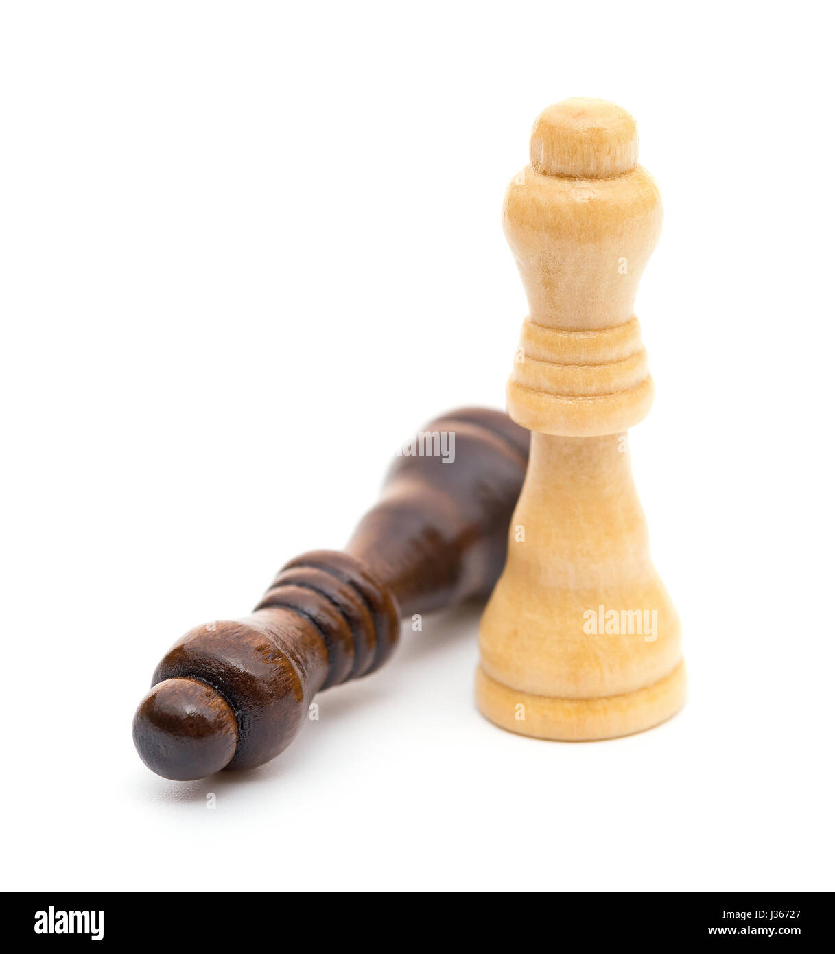 Chess Queens stand on white background Stock Photo - Alamy