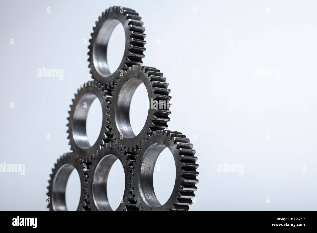 Stacked Machine Gears Stock Photo - Alamy