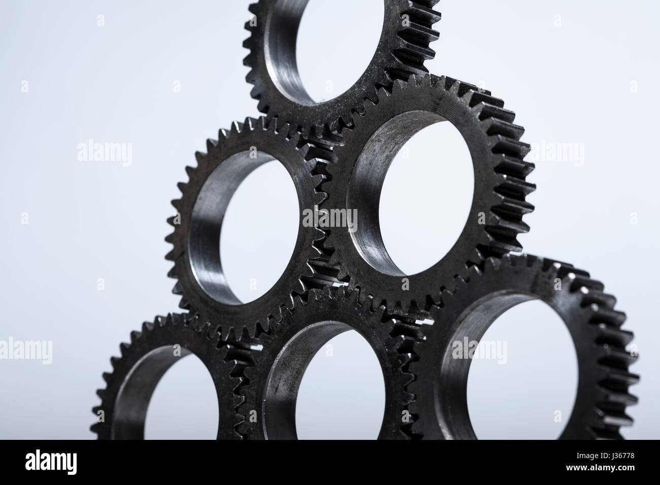 Stacked Machine Gears Stock Photo - Alamy