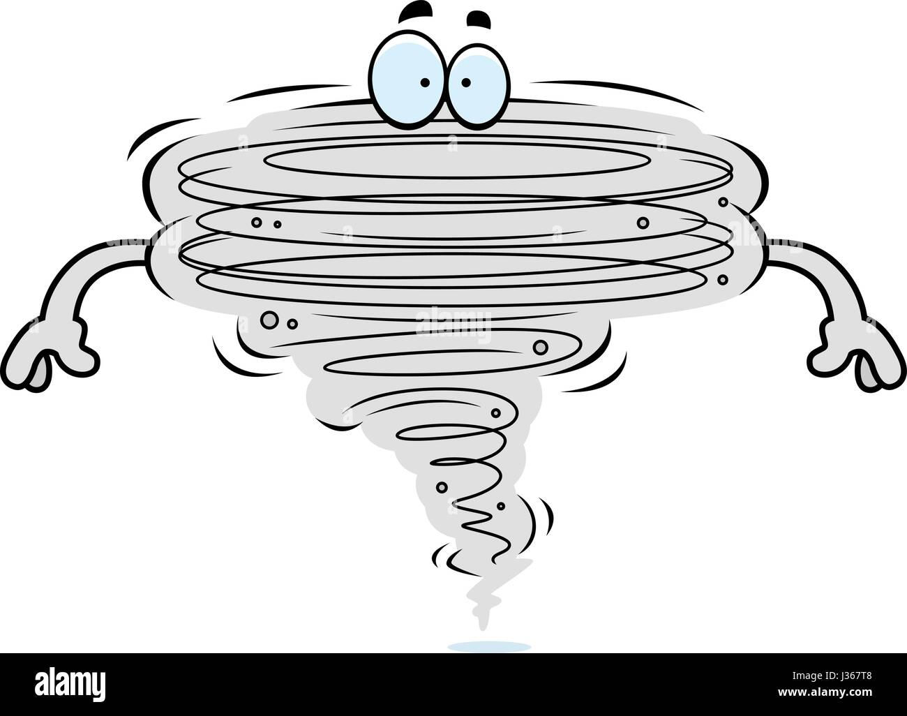 A cartoon illustration of a tornado Stock Vector Art & Illustration ...