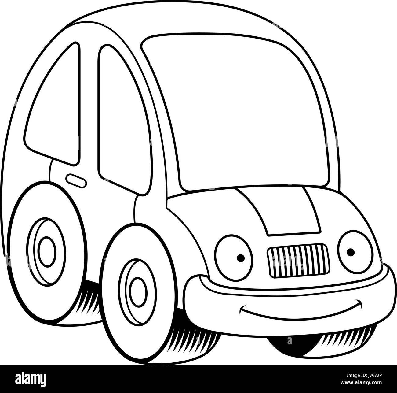 A cartoon illustration of a car smiling Stock Vector Image & Art - Alamy