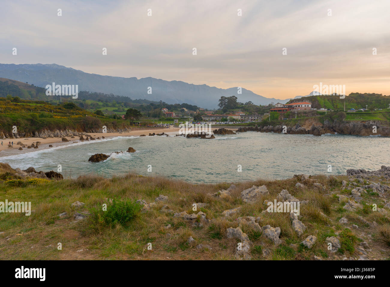 The beach of Toró in Llanes, Asturias Stock Photo - Alamy