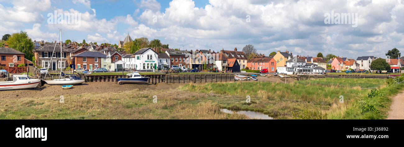 ROWHEDGE, VILLAGE NEAR COLCHESTER, AS VIEWED ACROSS THE RIVER COLNE ...