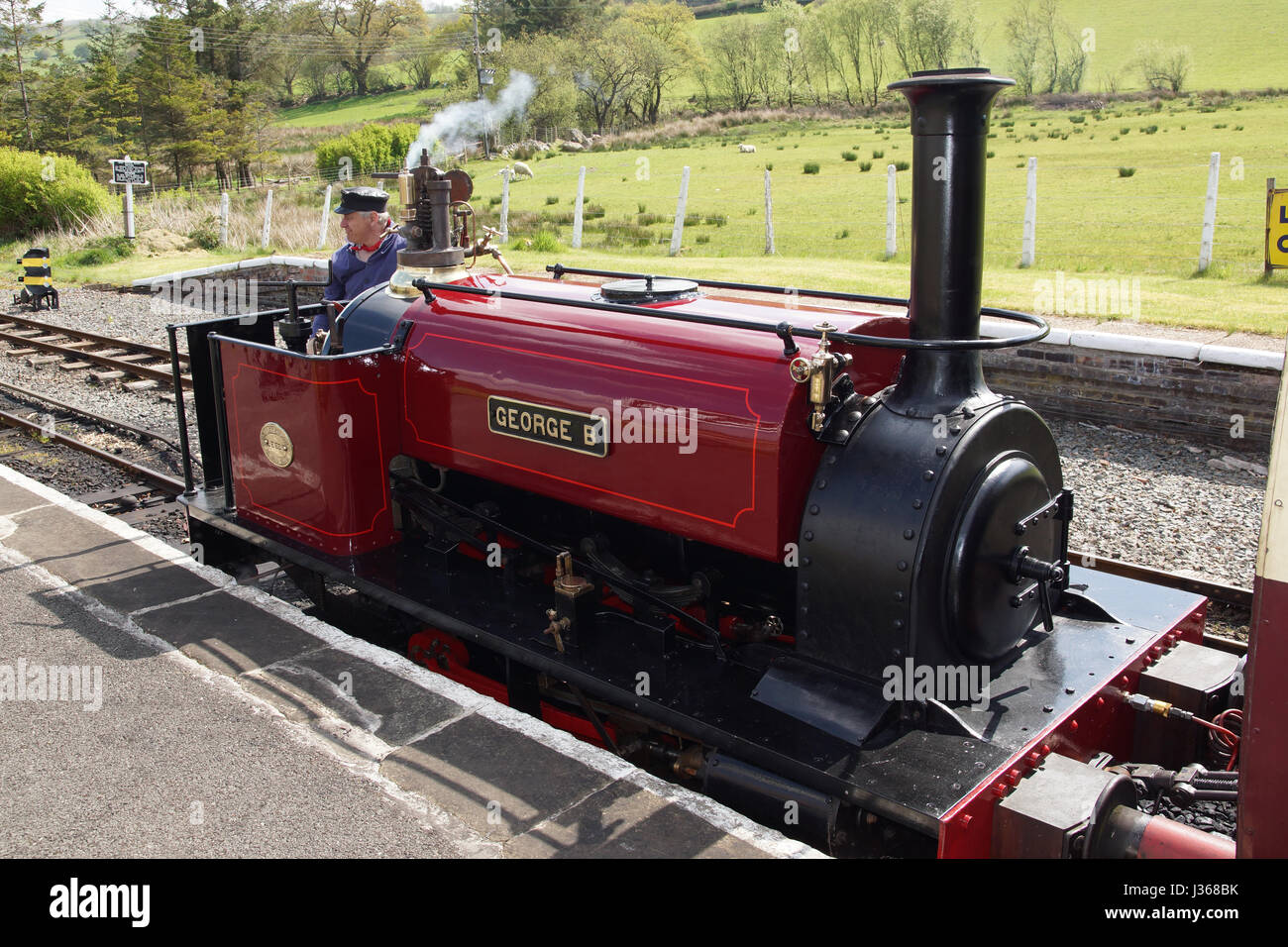 George B the Bala Lake Railway newest narrow gauge steam engine built ...