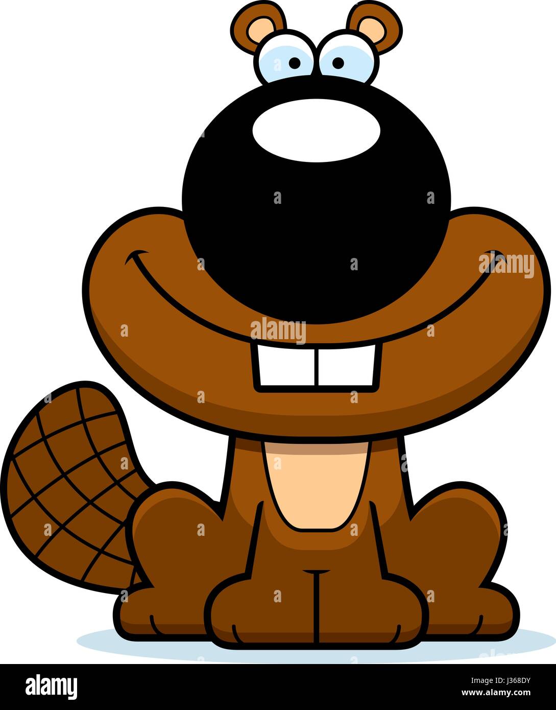 A cartoon illustration of a beaver smiling Stock Vector Image & Art - Alamy