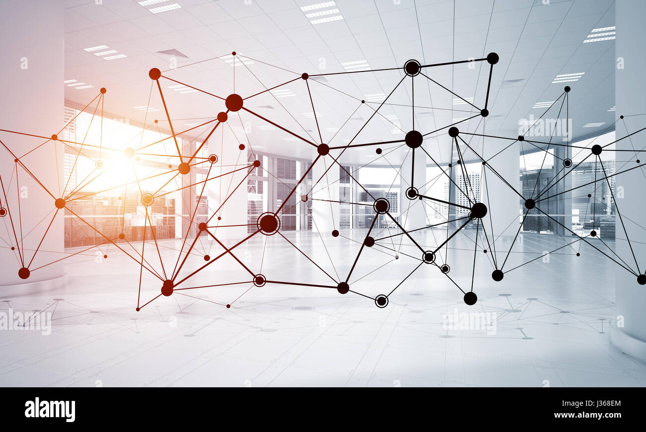 Networking and wireless connection as concept for effective modern ...